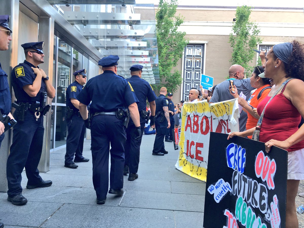 Protesters Want ICE Iced, 35 Arrested For Blocking Federal Courthouse ...