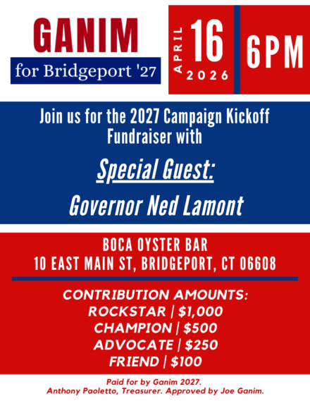 For Re-election Seeking Ganim And Lamont, A Fundraiser At Bridgeport ...